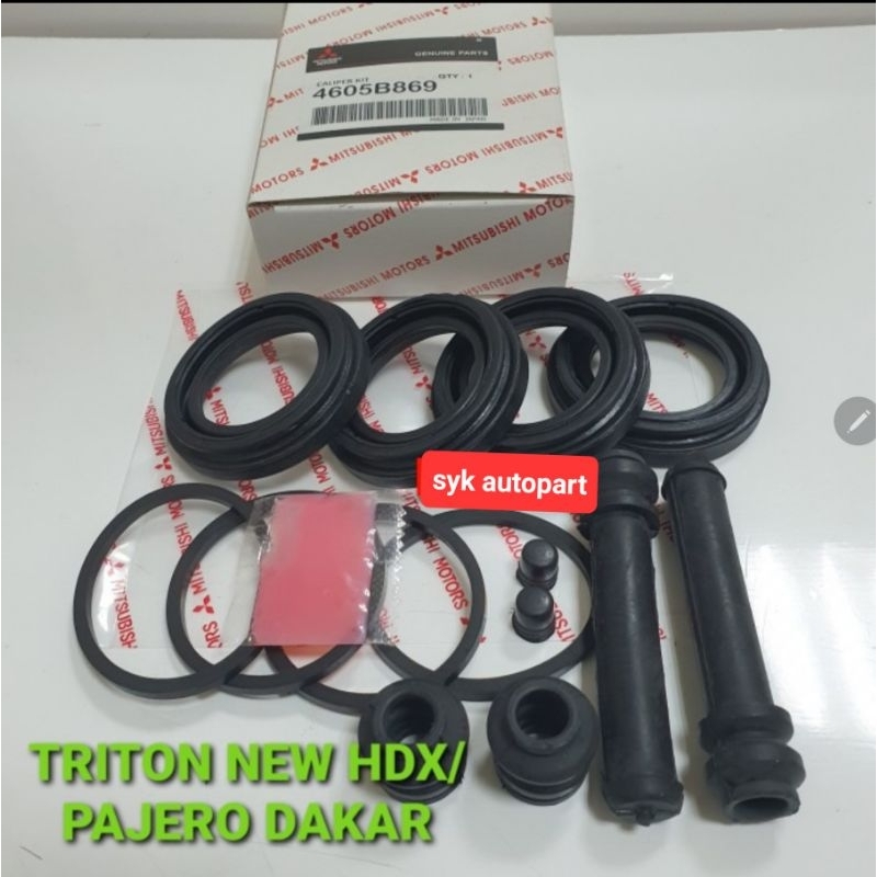 Caliper KIT SEAL FRONT BRAKE DISC KIT TRITON NEW HDX PAJERO NEW DAKKAR ...