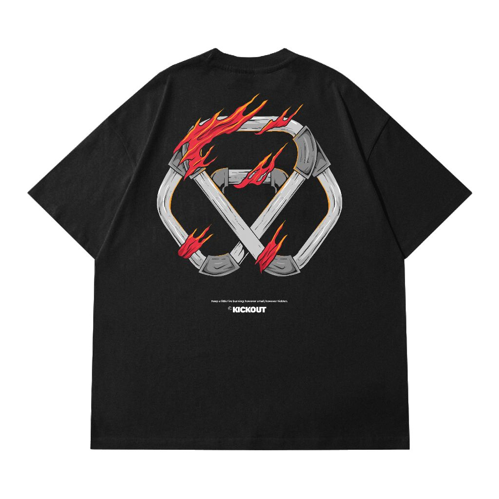 Kickout Apparel - Tshirt - Oversize T-shirt - Fire Logo - Unisex ...