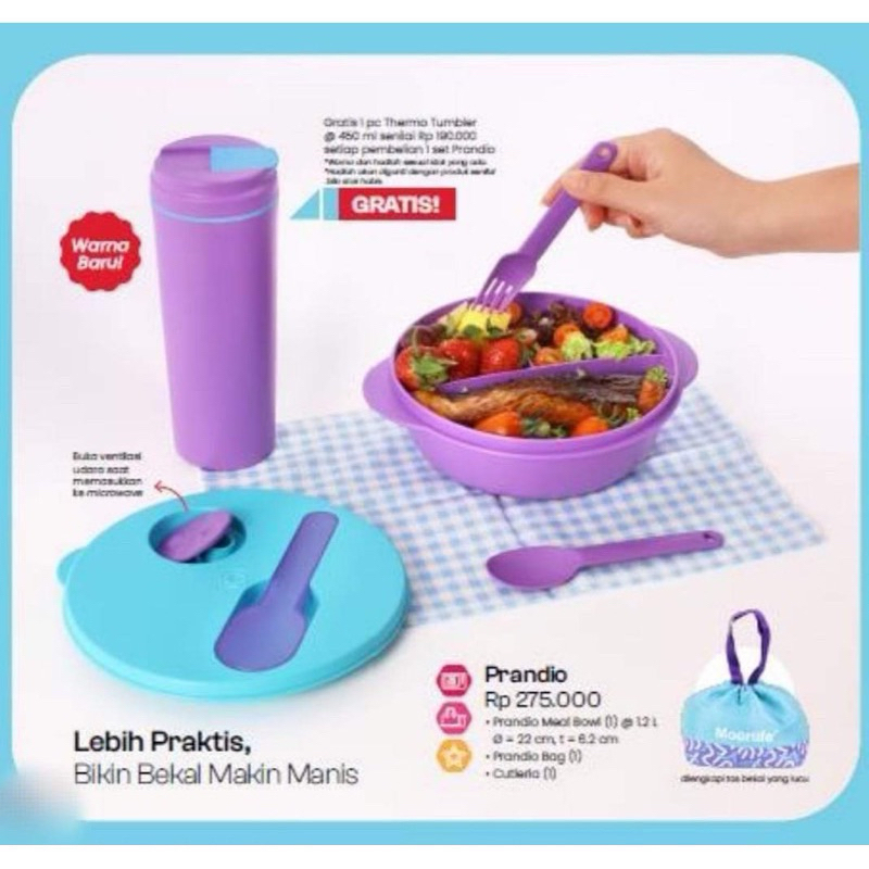 Prandio Lunch Box 1.2l(moorlife) | Shopee Malaysia