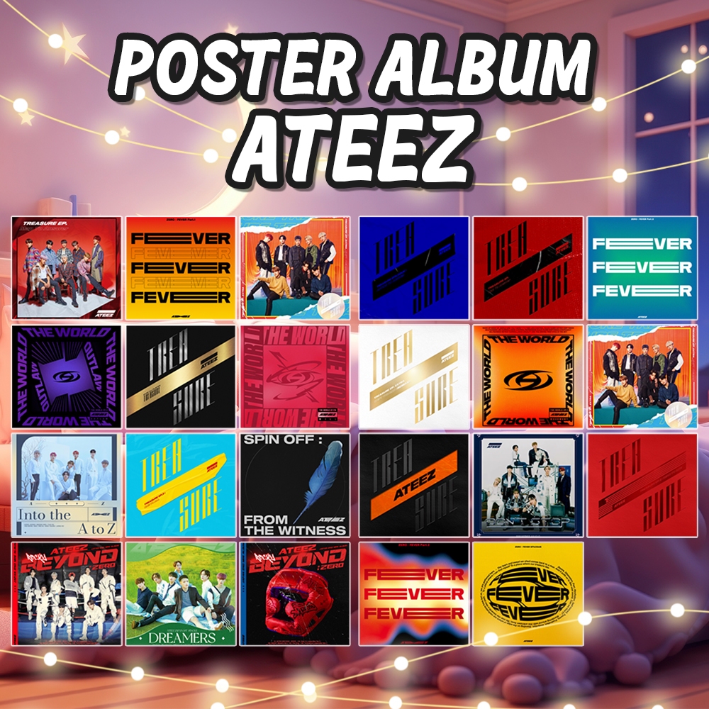 Ateez Cover Album Poster | Small Medium Kpop Album | Shopee Malaysia