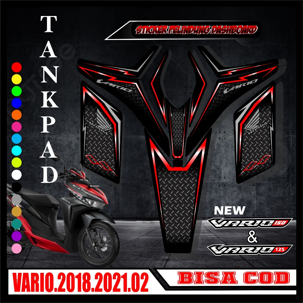 Decal HONDA VARIO NEW 125 DAN 150CC 2018 2021 Dashboard Tankpad deckpad ...