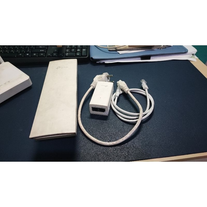 Used TPLINK CPE 220 + NORMAL + POE ADAPTER + GUARANTEE | Shopee Malaysia