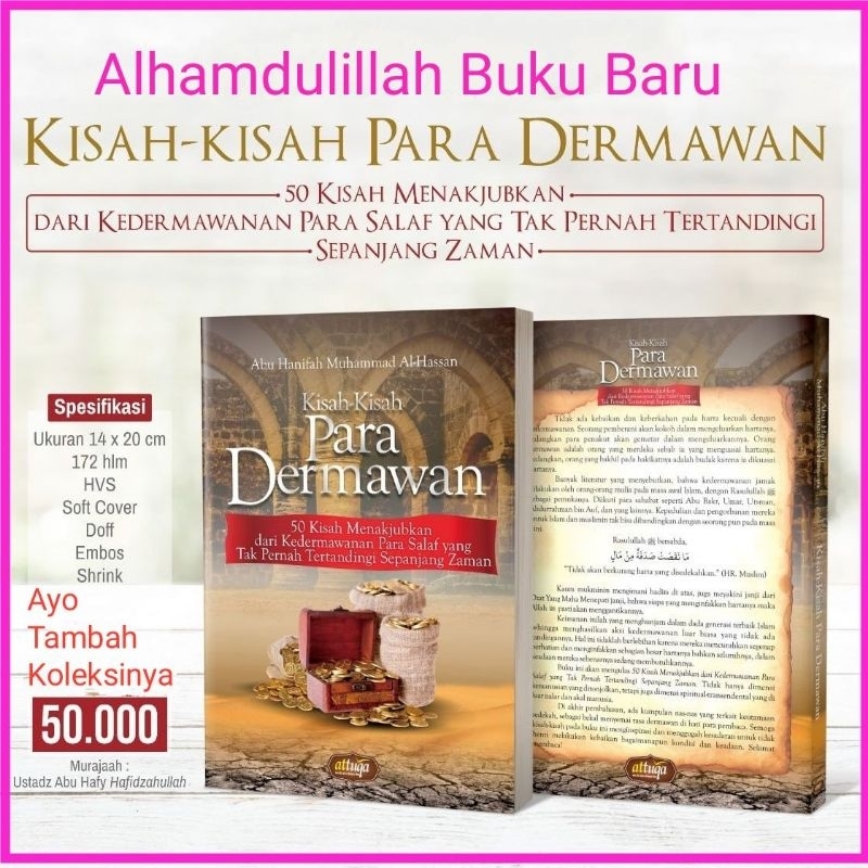 The Story of the Dermawan 50 Stories of Unrivaled Salaf People | Shopee ...