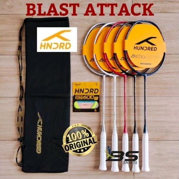 Original HUNDRED HNDRD BLAST ATTACK BADMINTON RACKET | Shopee Malaysia
