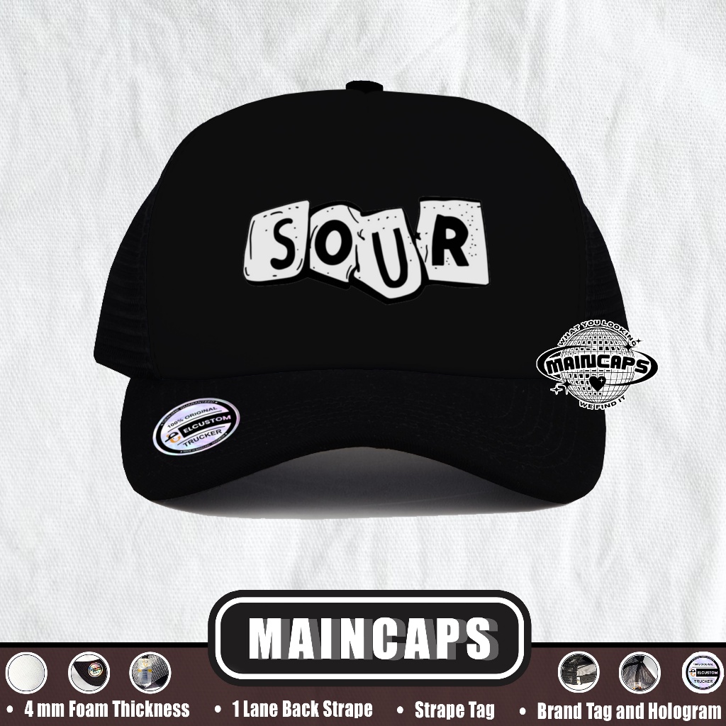 Sour Olivia Rodrigo | Trucker Hat | Mesh Hat | Mesh Hat | Distro Hat ...