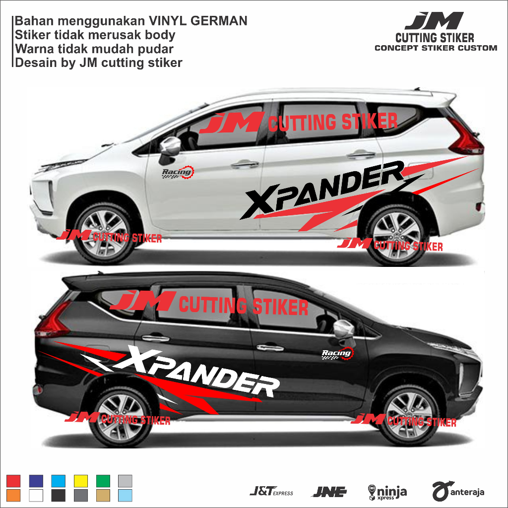 Mitsubishi xpander Car Sticker cutting xpander Car Side body Sticker ...