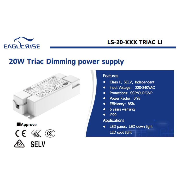 Eaglerise Dimmable Driver for Constant Current 17-21W 500mA | Shopee ...