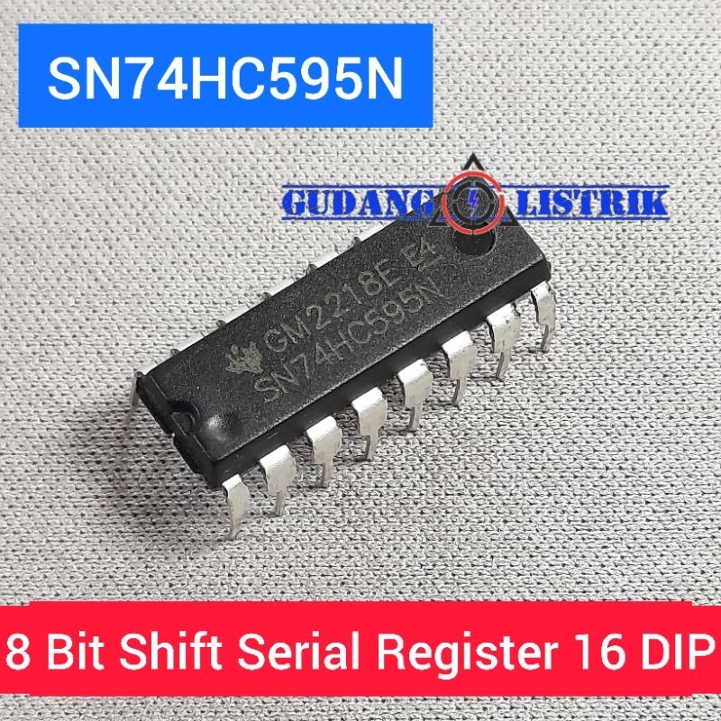 IC SN74HC595N 8 Bit Shift Serial Register SN 74HC595N 74HC595 16-DIP | Shopee Malaysia