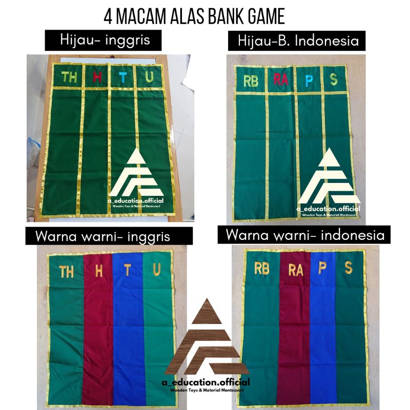 HIJAU Green Pedestal bank game montessori mat bank game | Shopee Malaysia