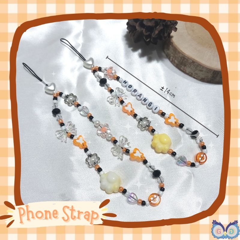 GANTUNGAN Please PhoneStrap || Beads Phone Strap Tiger Theme inspired ...