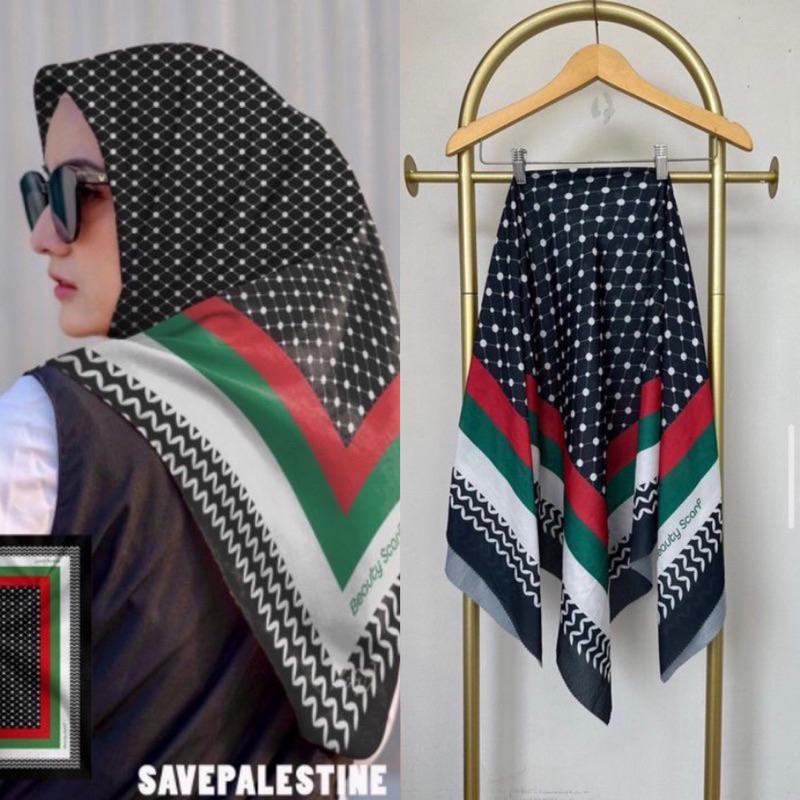 Daily PALESTINE MOTIF RECTANGULAR HIJAB||Palestine VOAL RECTANGULAR ...