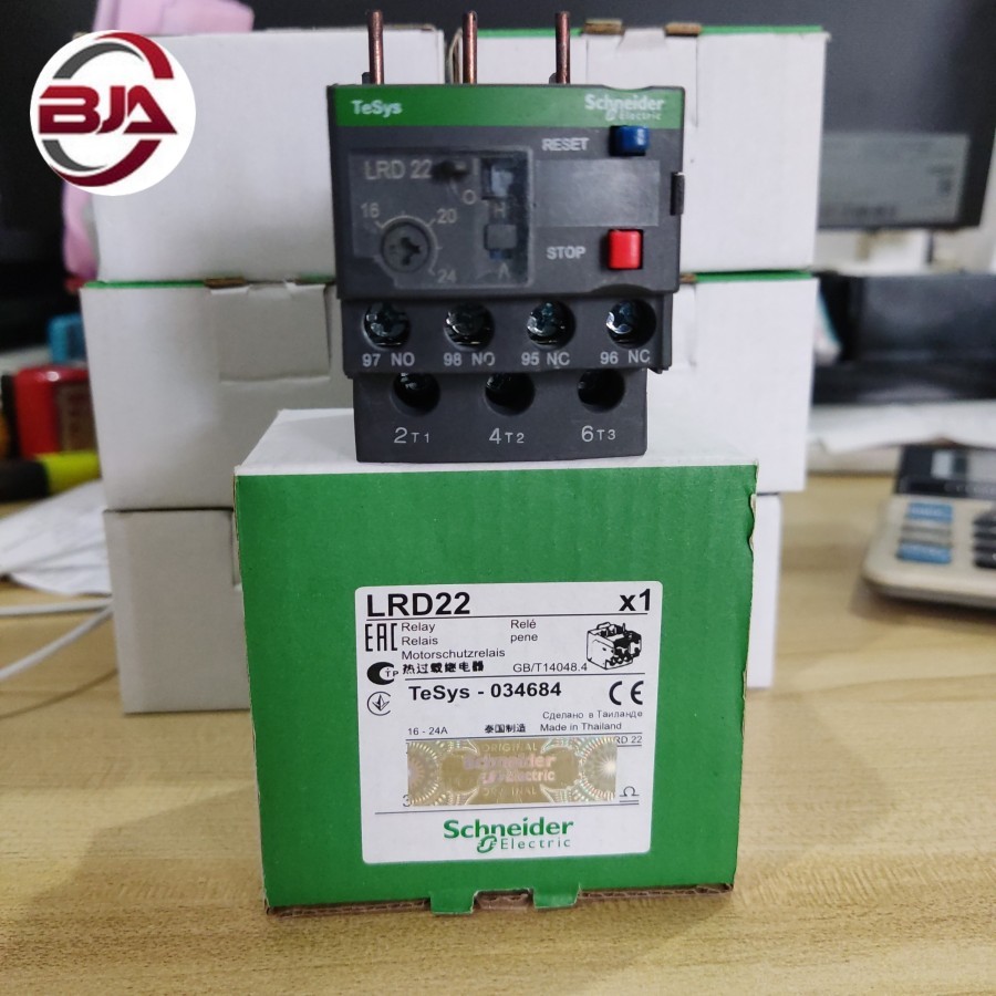 Thermal Overload Relay TOR Schneider Electric LRD22 16A-24A LRD 22 ...