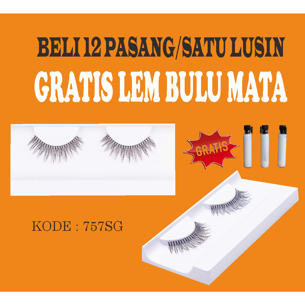 MATA Eyelashes 12 pairs FREE GLUE ( 747SG) | Shopee Malaysia