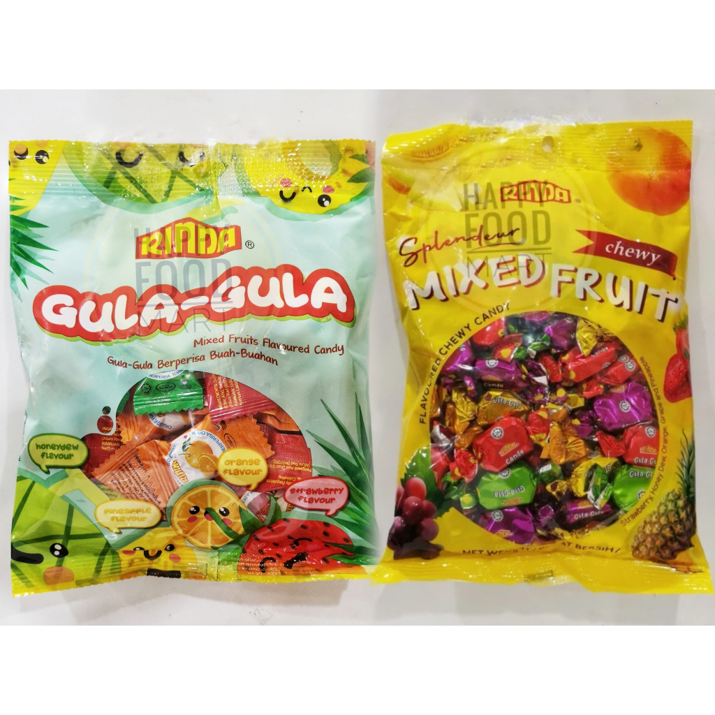 [HALAL] Candy RINDA SUGAR SUGAR/MIXED FRUIT CANDY/CHEWY MIXED FRUIT ...