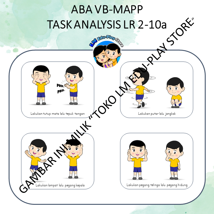 Aba VB-MAPP Card Task Analysis Listener Response 2 (10a) | Shopee Malaysia