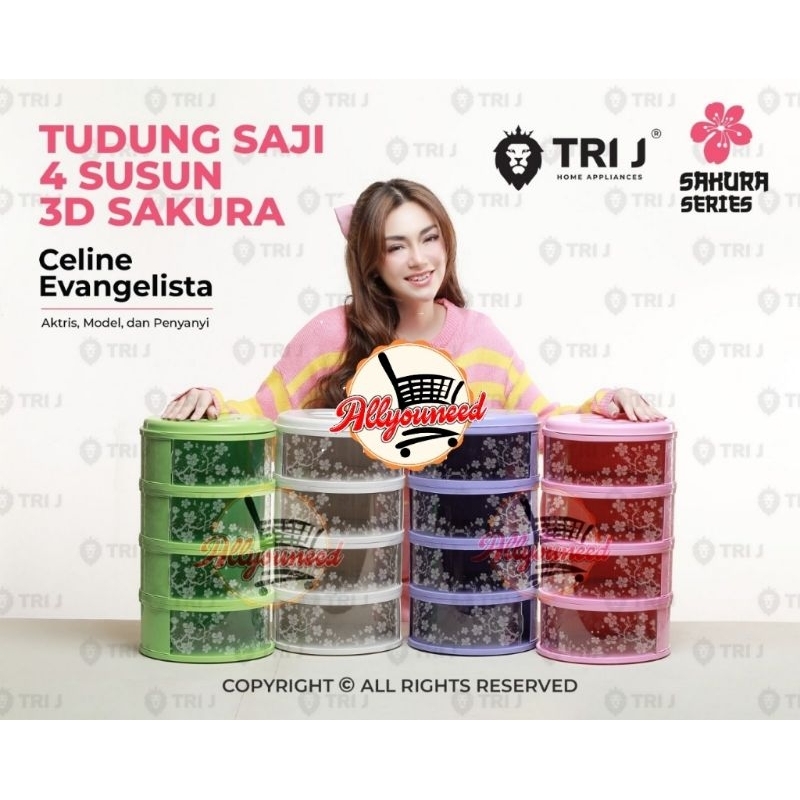 Sakura Serving Hood 4-tier Food Storage Rack 4-tier Serving Hood Food ... Sakura Serving Hood 4-tier Food Storage Rack 4-tier Serving Hood Food ...