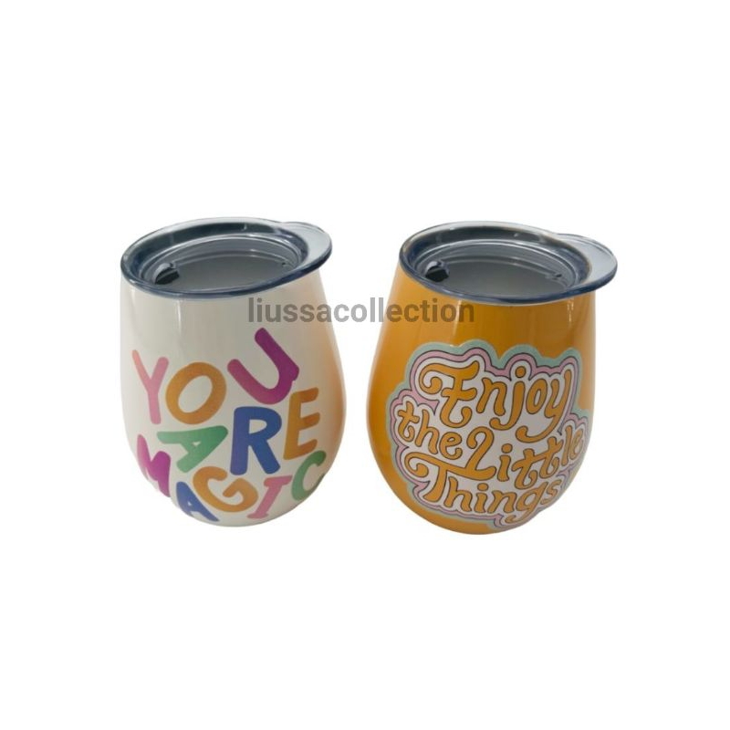 Miniso Mug - Letter Series Stainless Steel Water Bottle (550ml ...