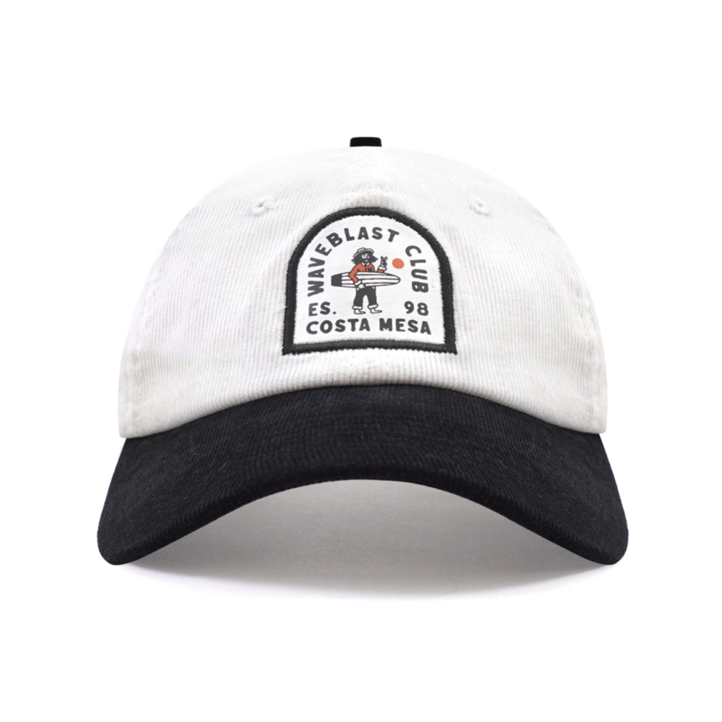 Waveblast Baseball Hat - Corduroy Costa Broken White Black | Shopee ...