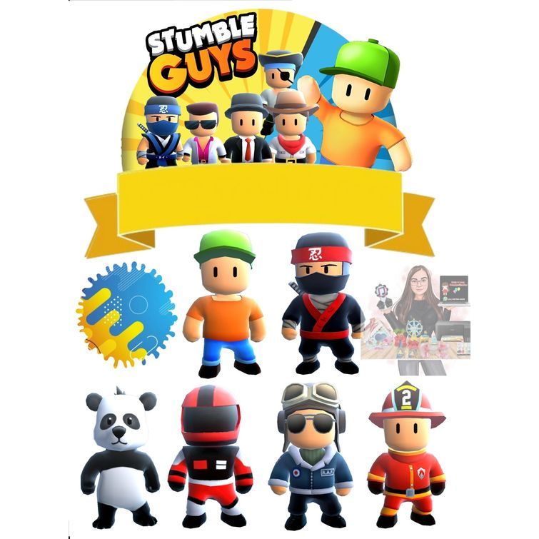 Stumble guys/Happy Birthday Cake Topper Can Request Name and age ...