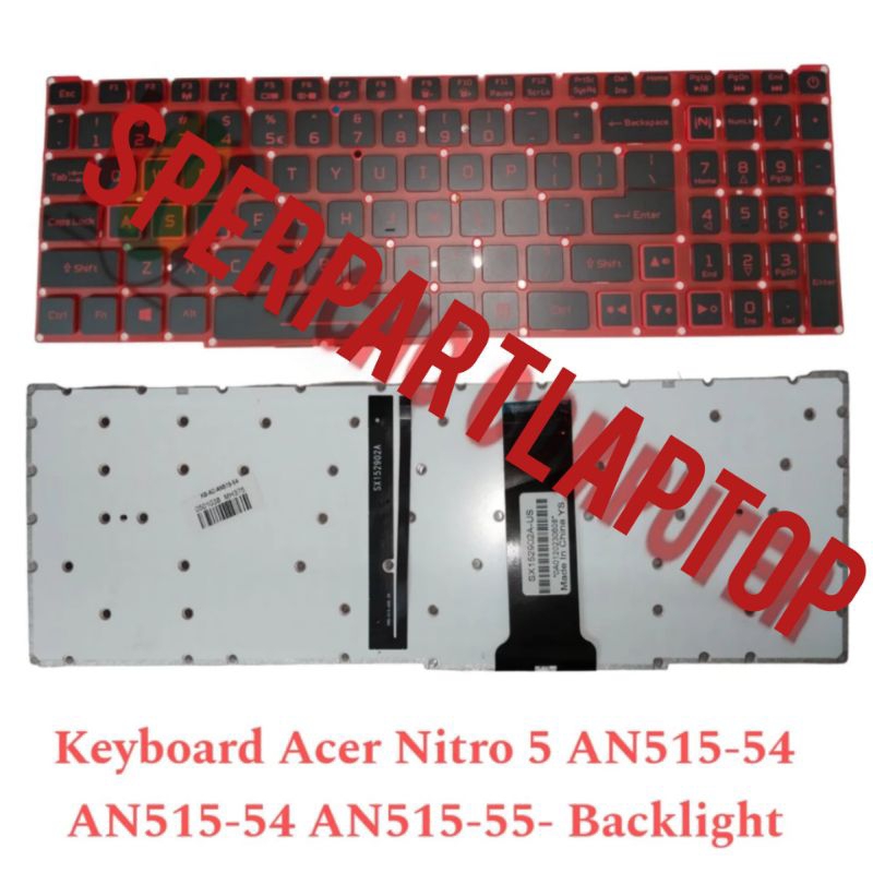 Acer Nitro Keyboard 5 AN515-43 AN515-54 AN515-55 - BACKLIGHT | Shopee ...