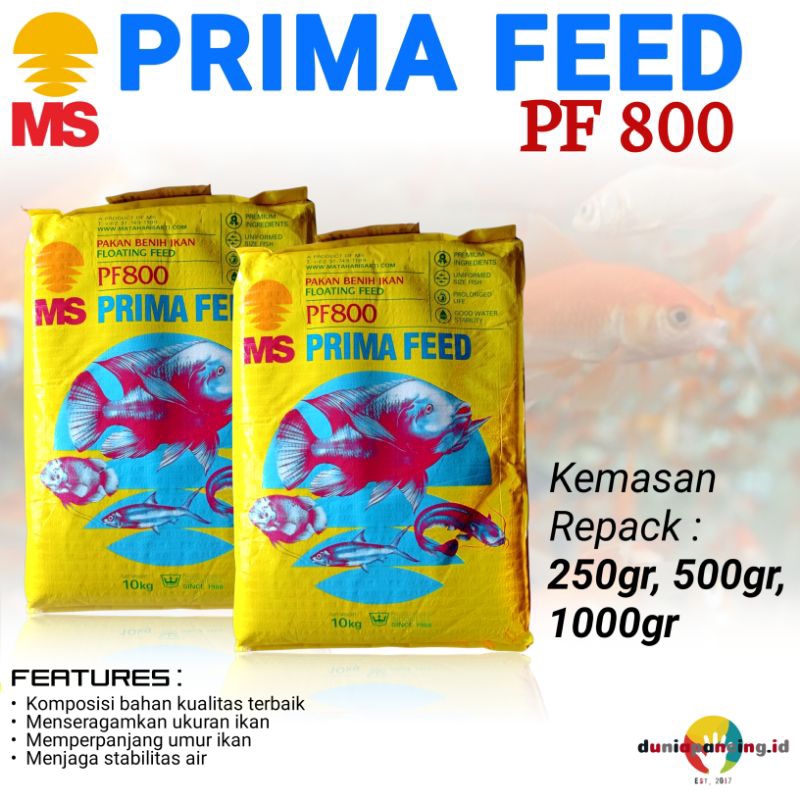 Repacking retail packaging of Prima Feed PF800/PF Fish pellets/Fish ...