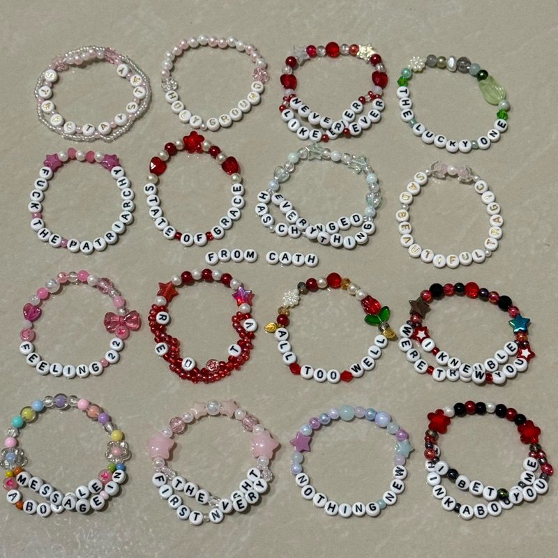 Red Taylor's version (tv) - taylor swift friendship bead bracelets ...