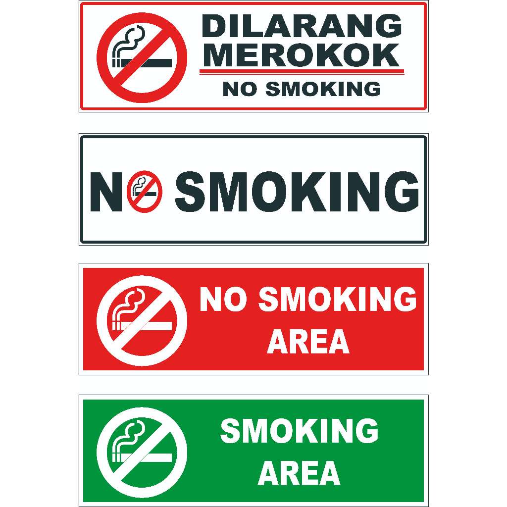 No SMOKING STICKER NO SMOKING AREA | Shopee Malaysia