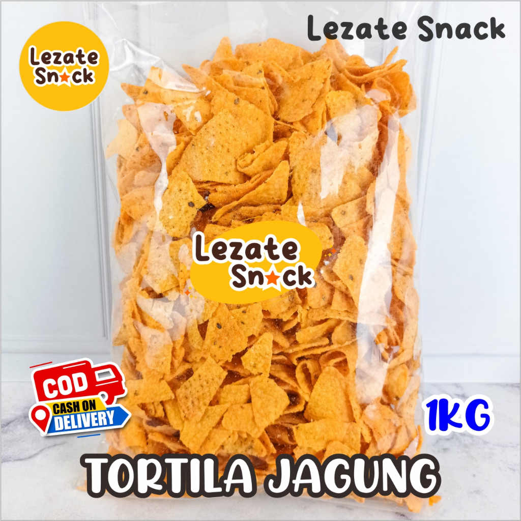 Happy Tos Kiloan 1KG Savory Crispy Spicy Grilled Corn Flavor / Tortilla ...
