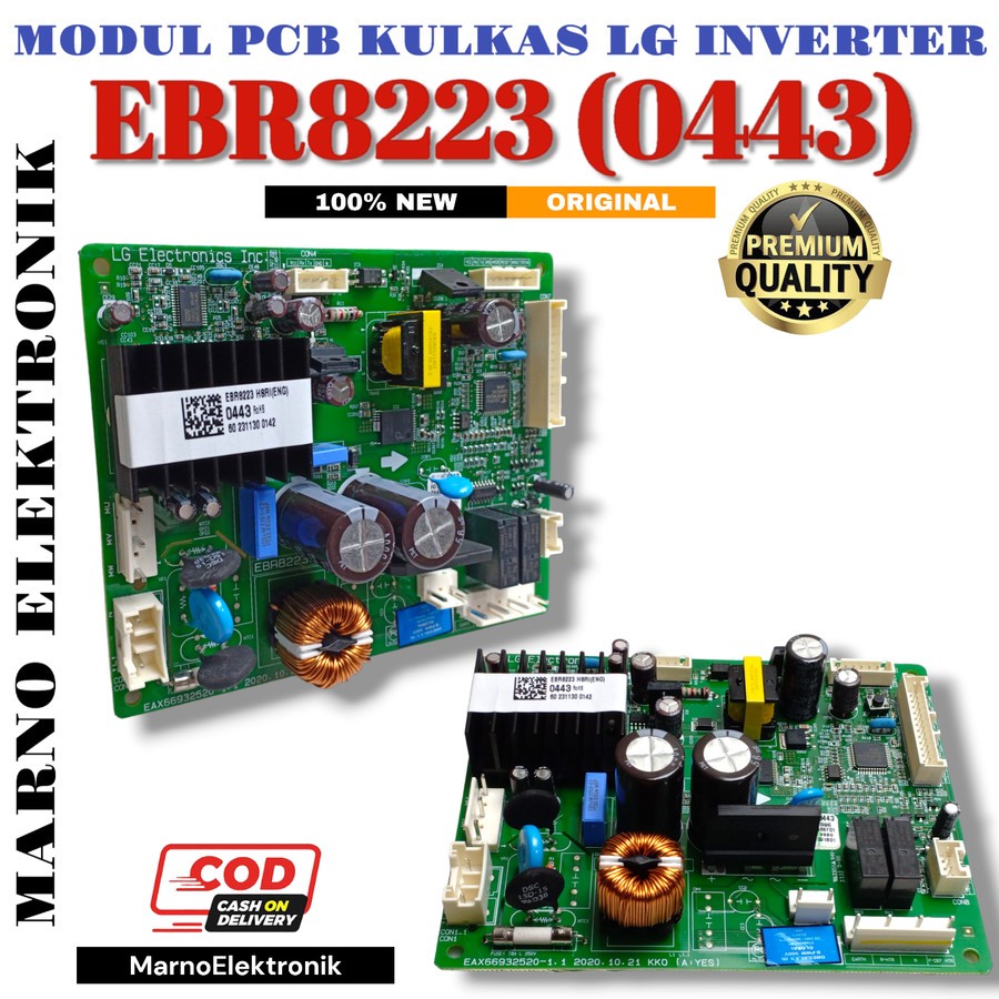 Lg INVERTER CODE PART REFRIGERATOR PCB MODULE EBR8223 0443 EBR82230443 ...