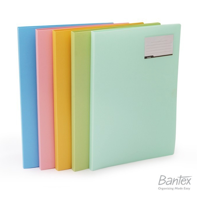 Bantex Display Book Pastel Color Folio/F4 40 Pocket Holder - 3185 ...