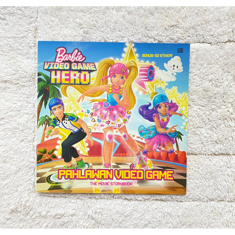 [ORIGINAL] Barbie Video Game HERO The Movie Storybook Bonus Stickers ...