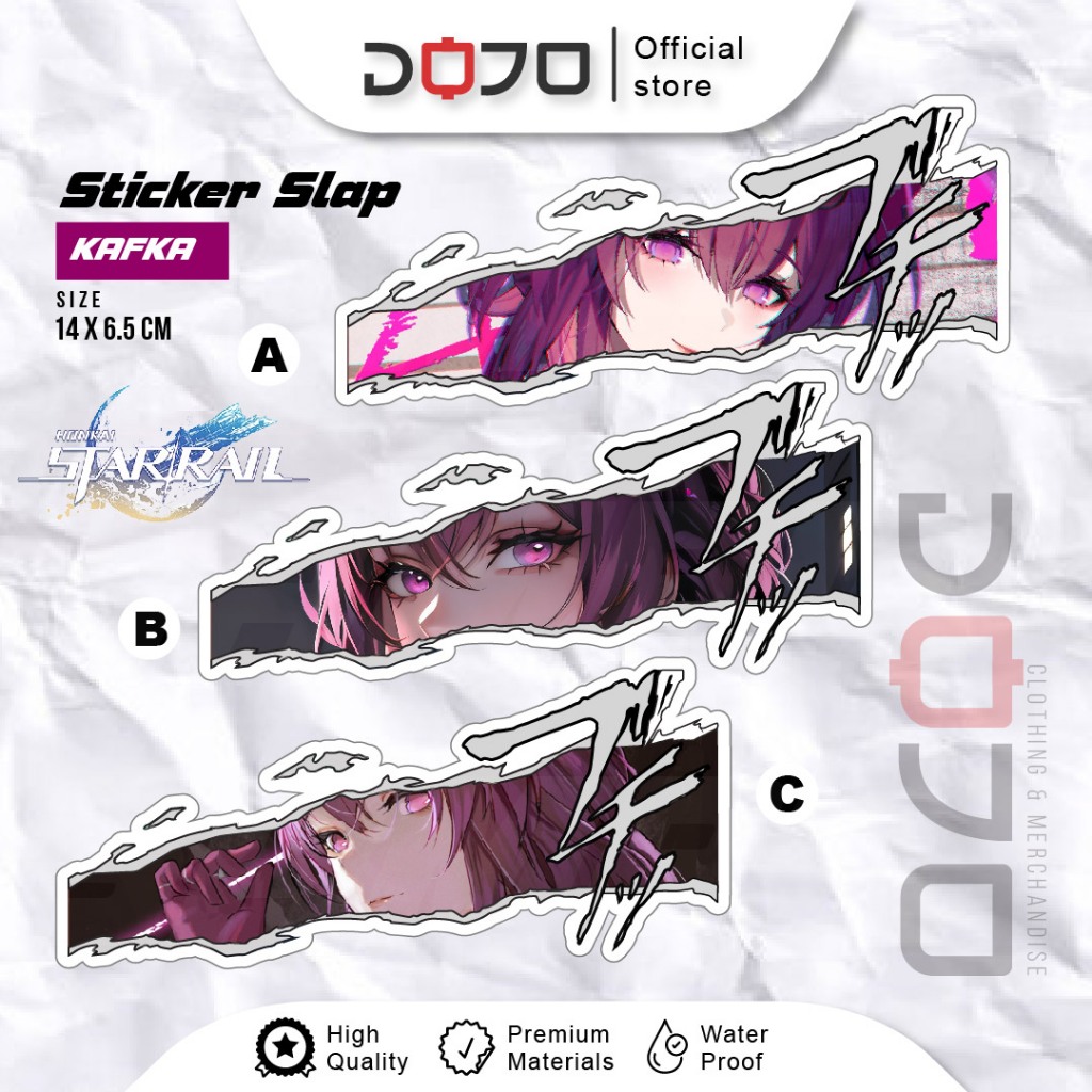 VINYL anime sticker Honkai Star Rail HSR car motorbike sticker Warning ...