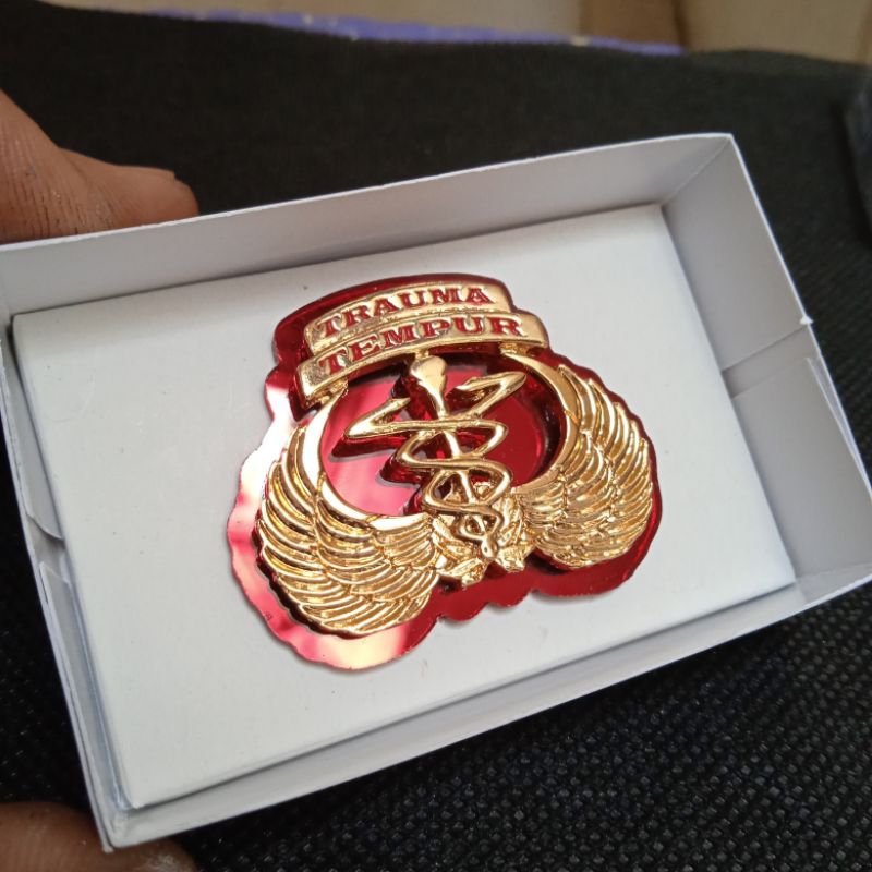 Brevet wing pin pdh trauma combat mica acrylic base | Shopee Malaysia