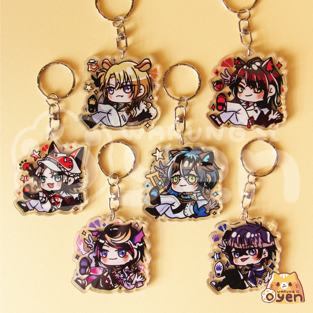 Vtuber Luxem & Shoto Keychain (Mysta Vox Shu Luca Ike) | Shopee Malaysia