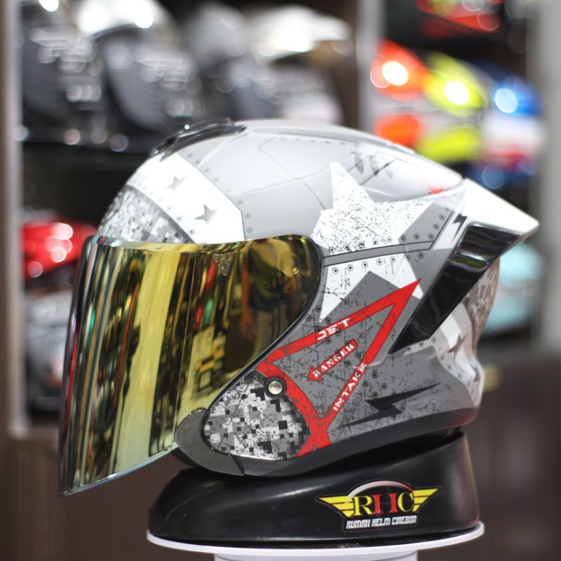 JS ARMOR MOTIF STAR HELMET | Shopee Malaysia