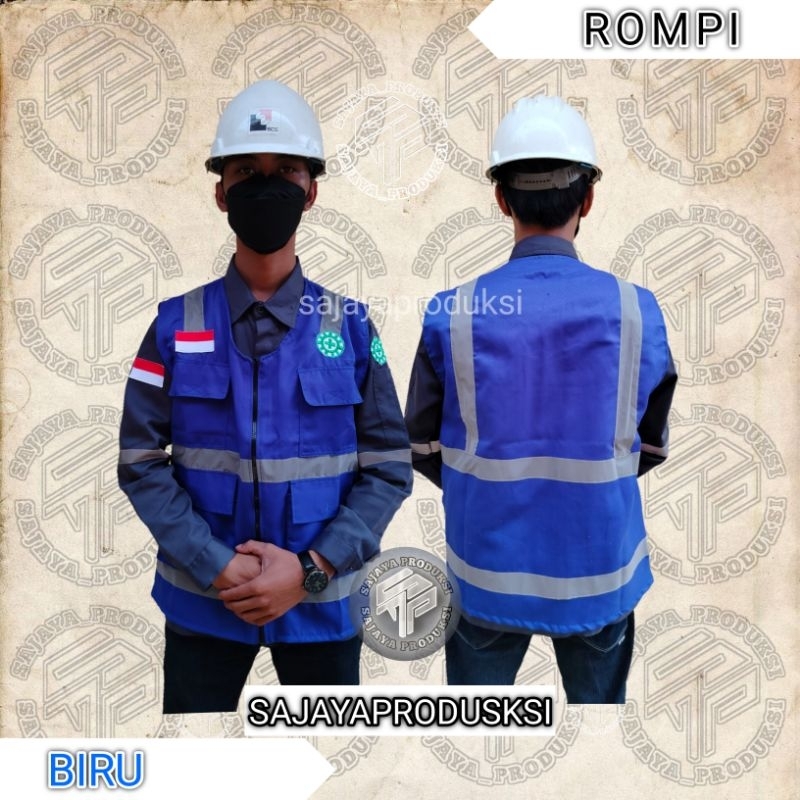 Project Vest | Blue safety vest | Field VEST | Vestk3 | Free logo ...