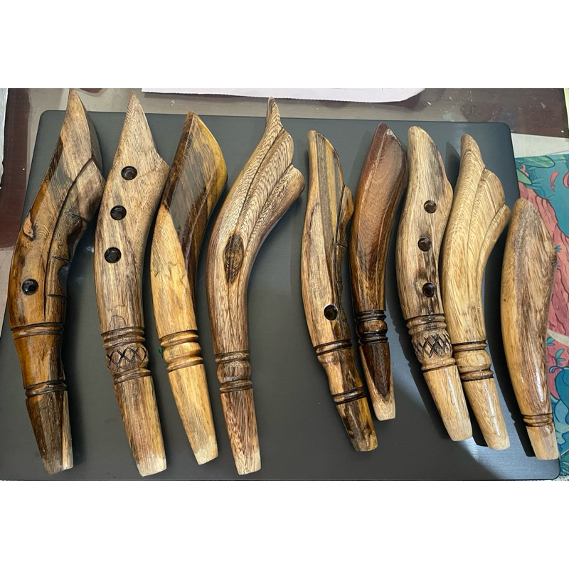 KAYU Pahul Wooden Handle Fishing Rod | Shopee Malaysia