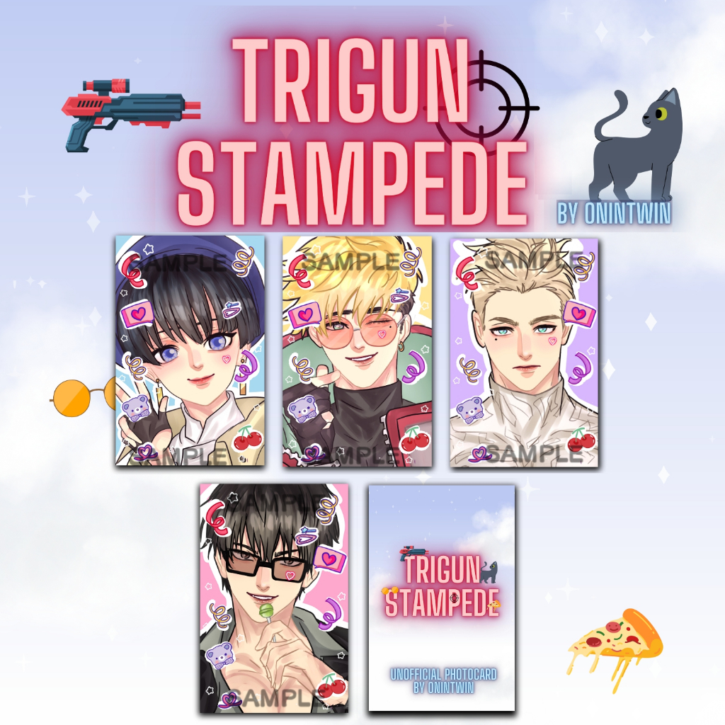 Trigun stampede photocard by onintwin/trigun stampede keychain | Shopee ...