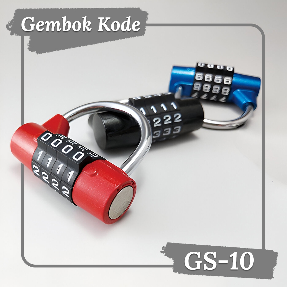 4 Digit U-Shaped Lock Metal Gym Locker Door Lock Password Lock Padlock ...