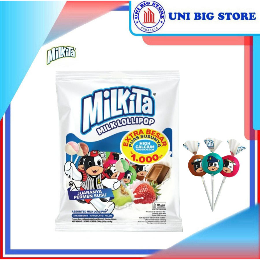 Milkita Milk Lollipop Lollipop Candy Milk Candy Chocolate Strawberry ...