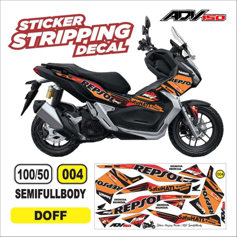 Adv 150 REPSOL/SEMI FULLBODY DOFF DECAL STRIPING STICKER | Shopee Malaysia