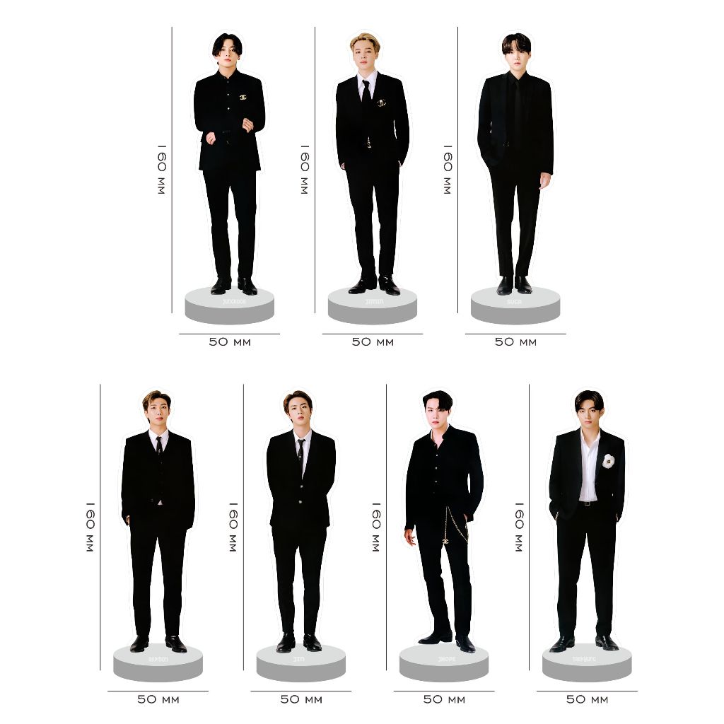 Mini Stand Figure Acrylic BTS standee Acrylic Jungkook Jimin Jhope Suga ...