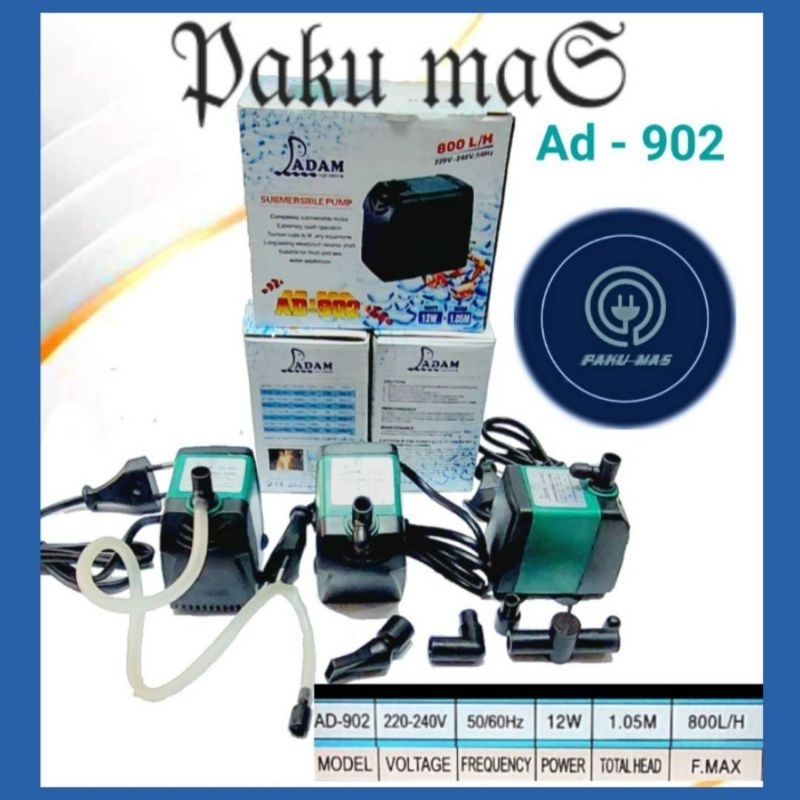 Aquarium Pump Pond Pump Submersible Pump Hydraulic Pump Adam AD 902 ...
