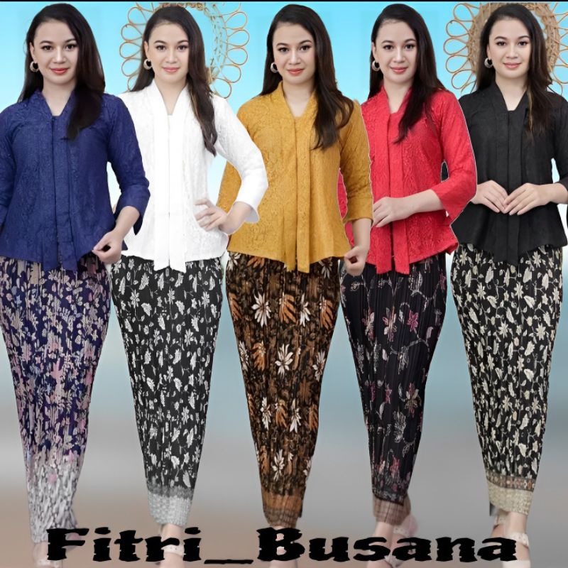 Modern Kularu Kebaya Suit, Brocade Floy Kebaya Top, Jumbo Size ...