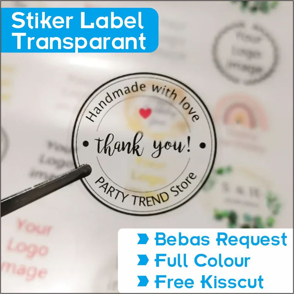 Print TRANSPARENT LABEL STICKERS / TRANSPARENT FOOD LABELS / PRODUCT ...