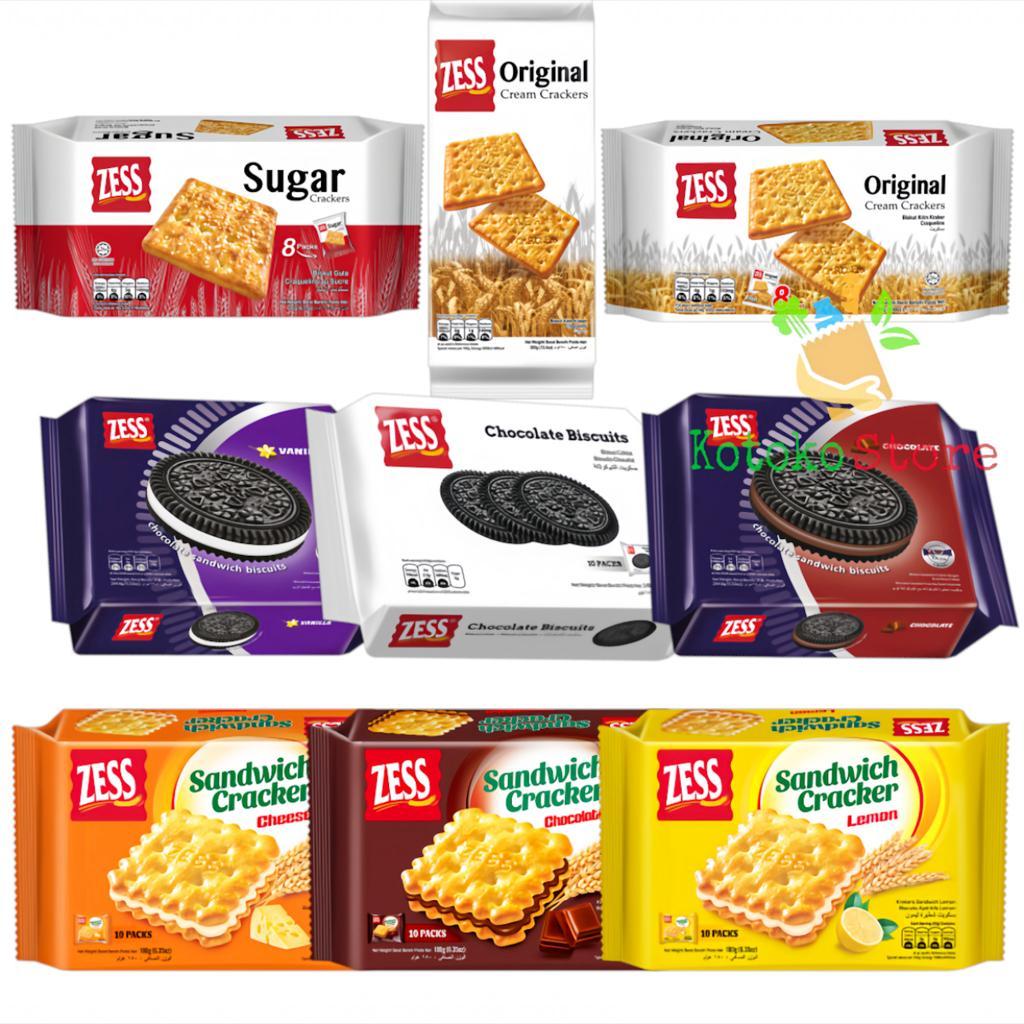 Zess Biscuit Original Cream Cracker/Zess Sandwich Cracker Lemon Cheese ...