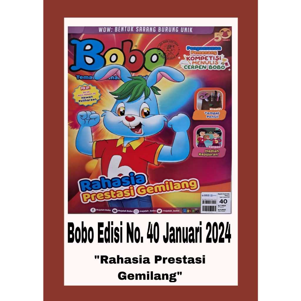 Bobo Magazine Edition No. 40 January 2024 | Shopee Malaysia