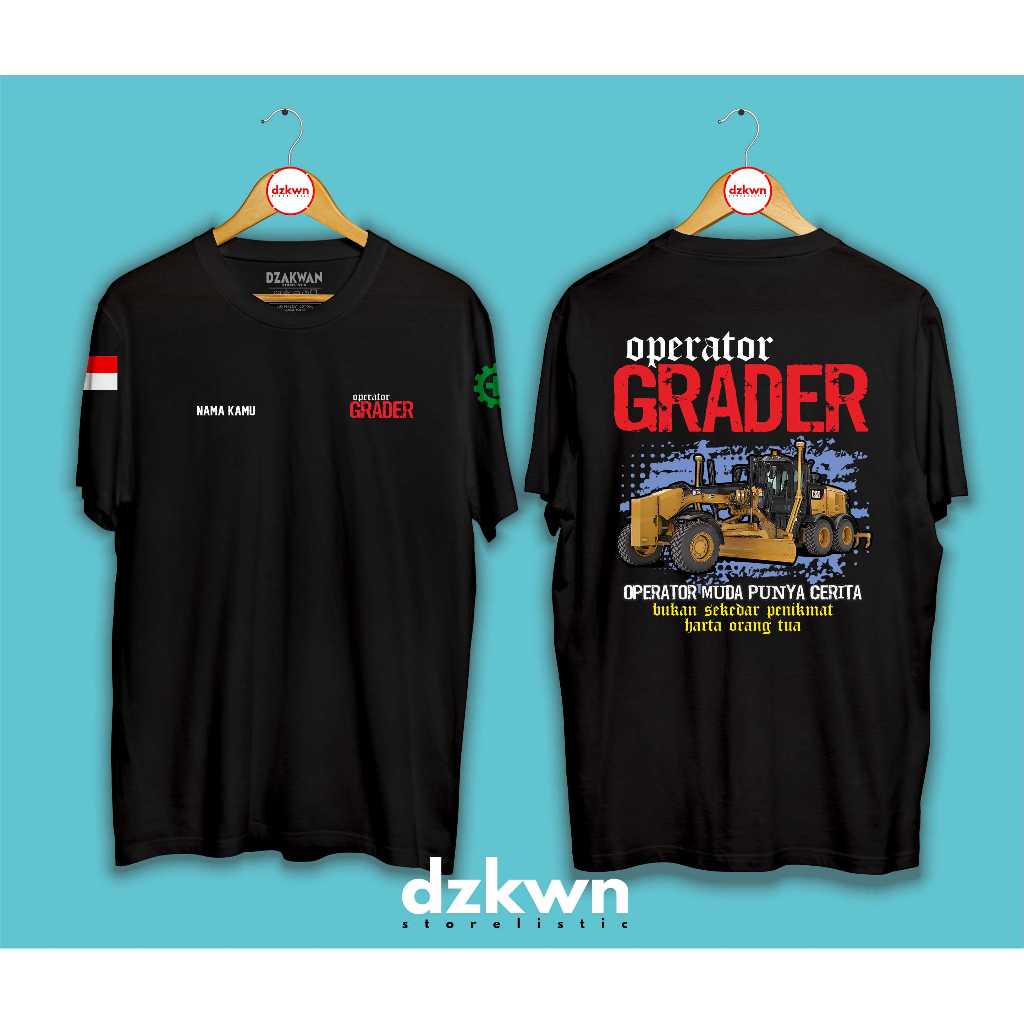 KATUN Premium Combed Cotton Grader Operator Distro T-Shirt | Shopee ...