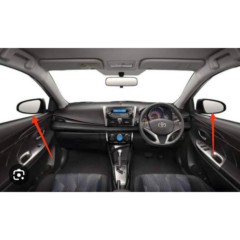 Toyota Yaris Vios calya Sigra Camry rear view Mirror | Shopee Malaysia