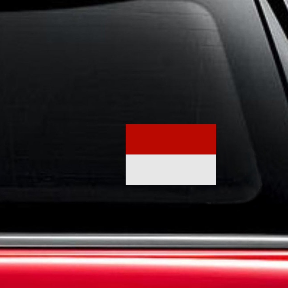 MERAH PUTIH Indonesian Flag Car Sticker Red and White Flag Vinyl Decal ...